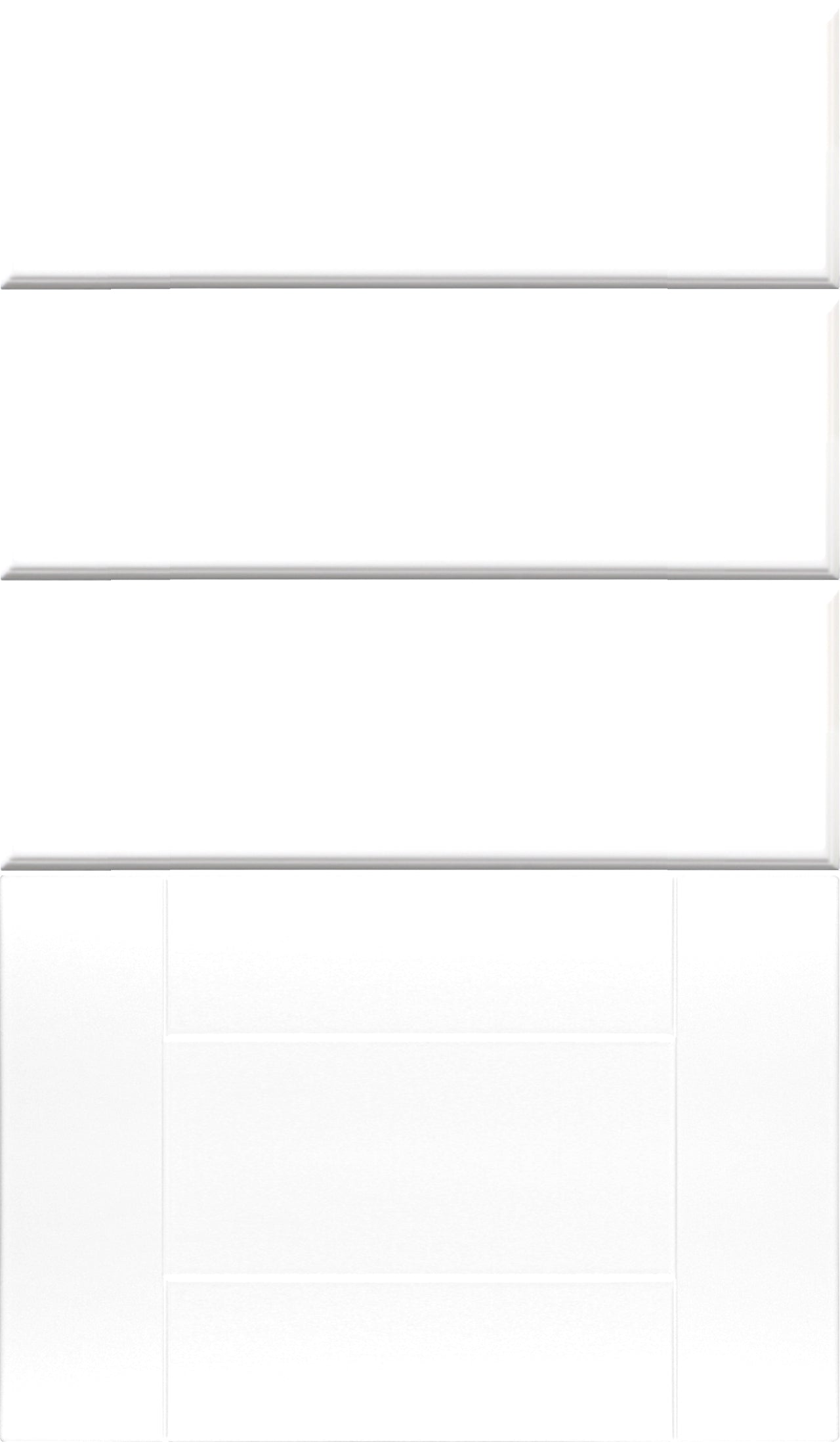 ADDIE Drawer Fronts - 4 Drawer Set Narrow - Swedish Door